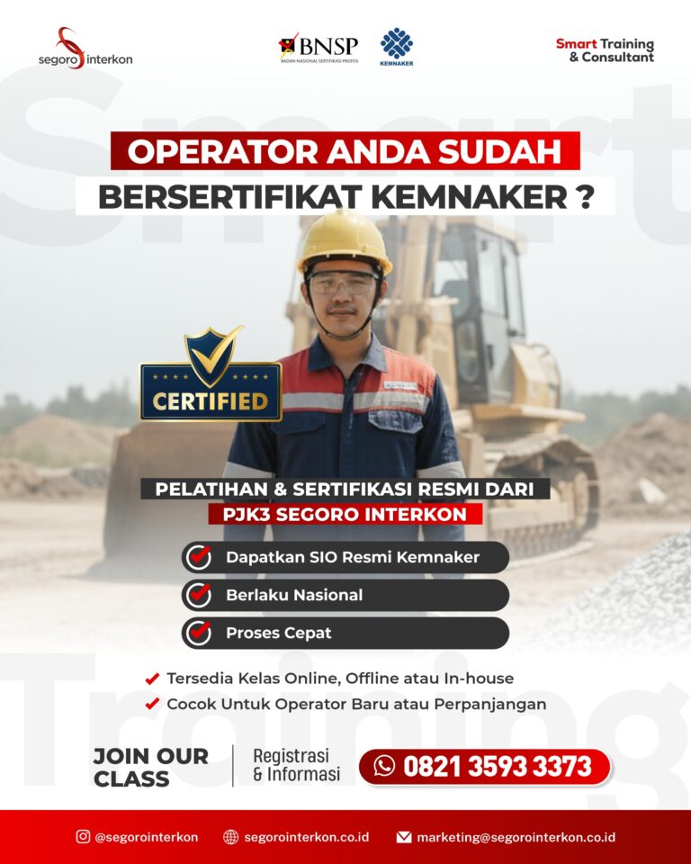 SIO Operator Alat Berat: Panduan Lengkap, Syarat, dan Cara Membuatnya ...